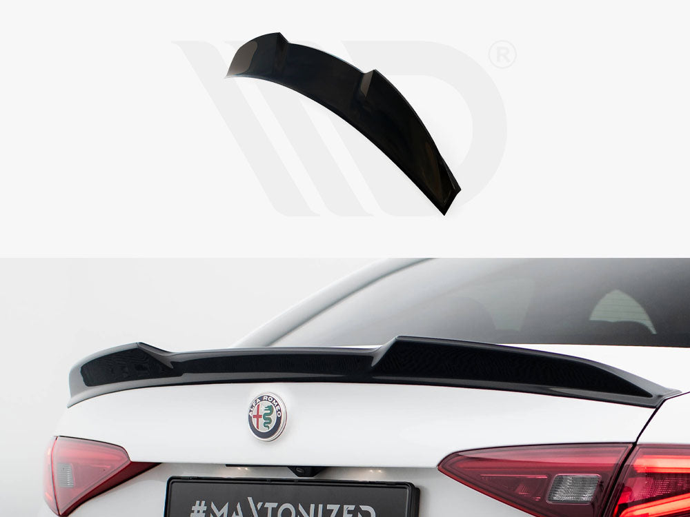 Alfa Romeo Giulia Quadrifoglio Spoiler Gloss Black Maxton Style ...