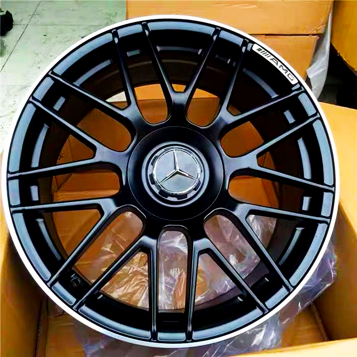Mercedes C Class W205 C205 Alloy Wheels Satin Black AMG Style – Carbon ...