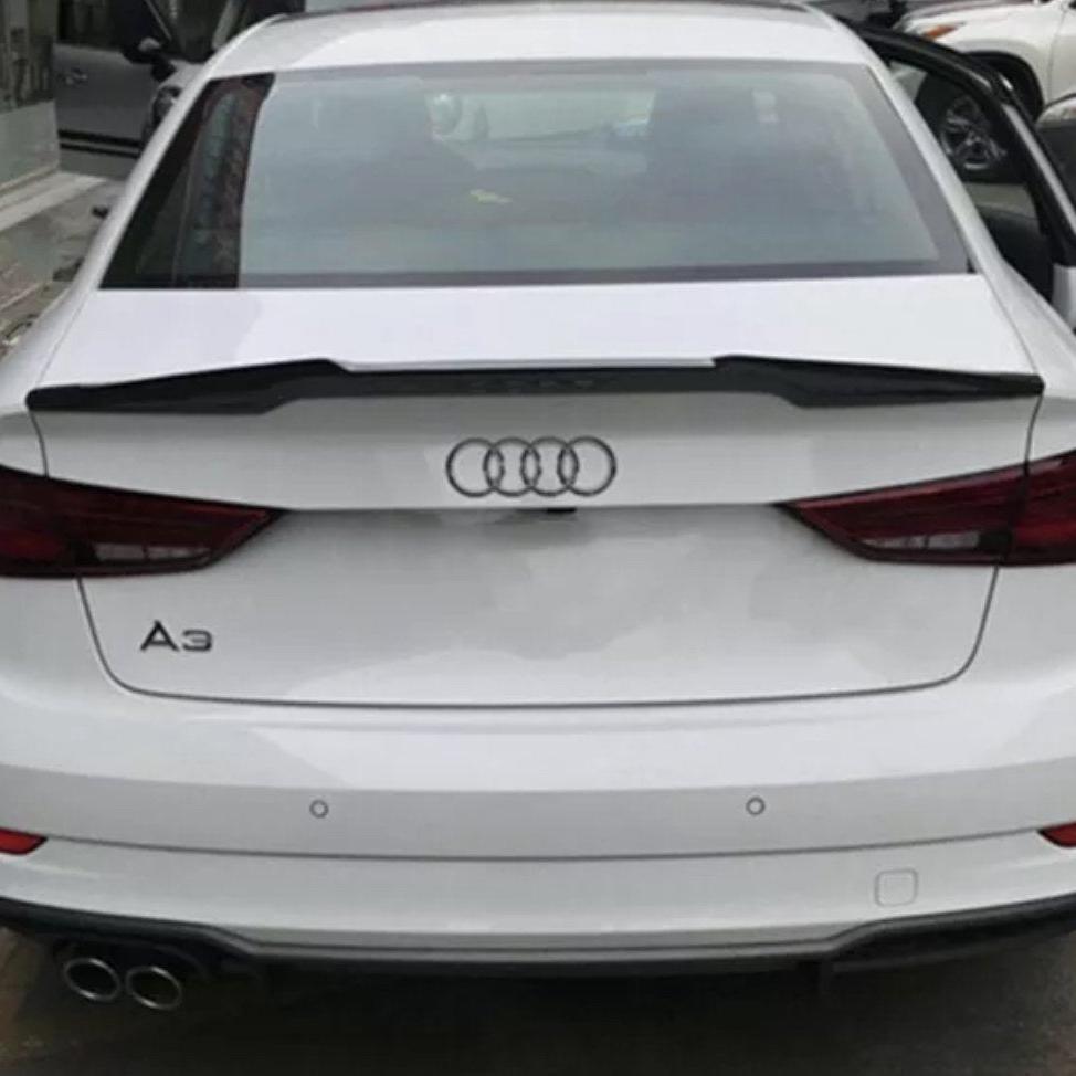 Audi A3 RS3 S3 8VS Saloon Spoiler: Carbon Fibre V Style – Carbon Accents